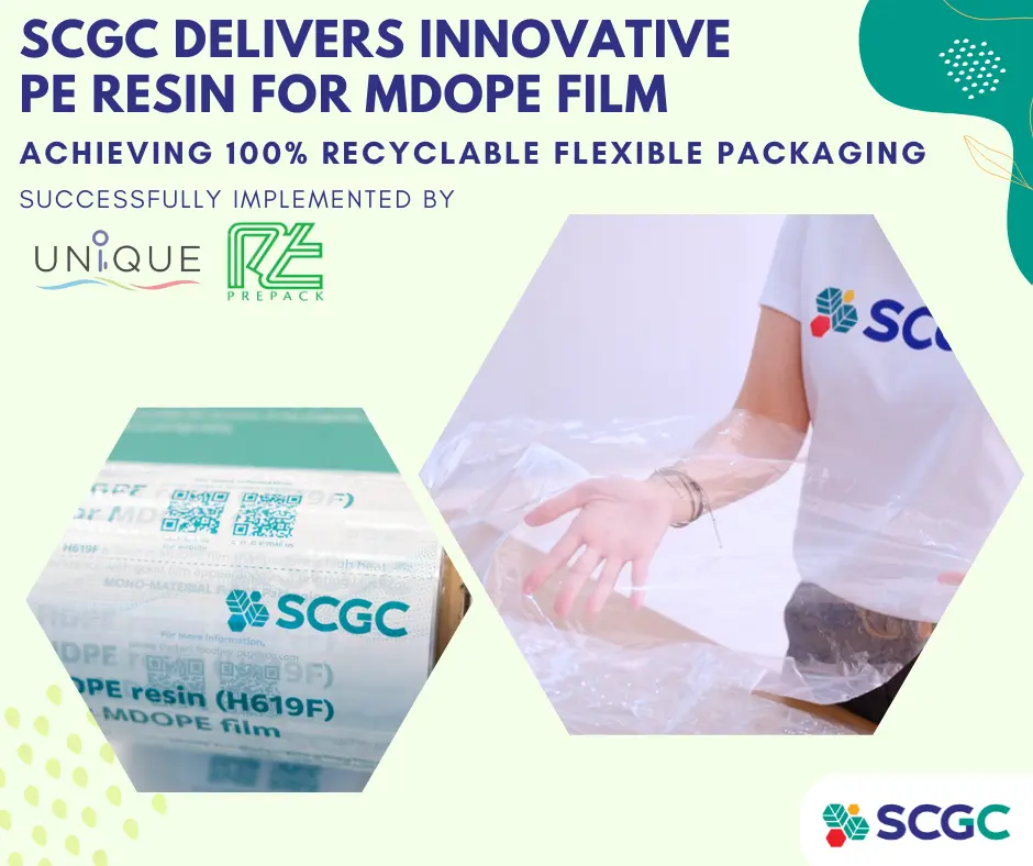 SCGC Delivers Innovative HDPE resin for 100% Recyclable Flexible Packaging