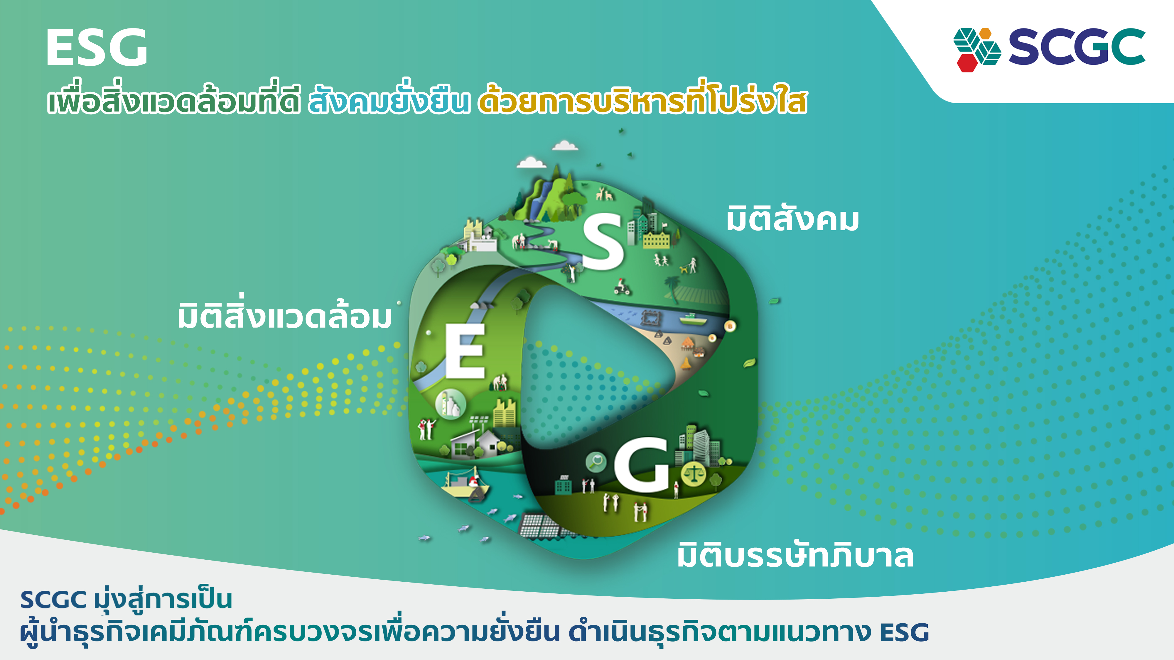 SCGC ประกาศเป้าหมายด้าน ESG ร่วมแก้วิกฤตเพื่อโลกยั่งยืน