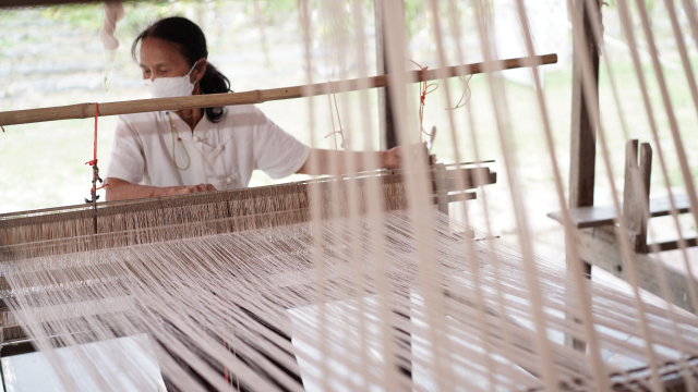 Pineapple Fiber Fabric from the San Yai Khon San Witee Weaving Community Enterprise, Rayong Province